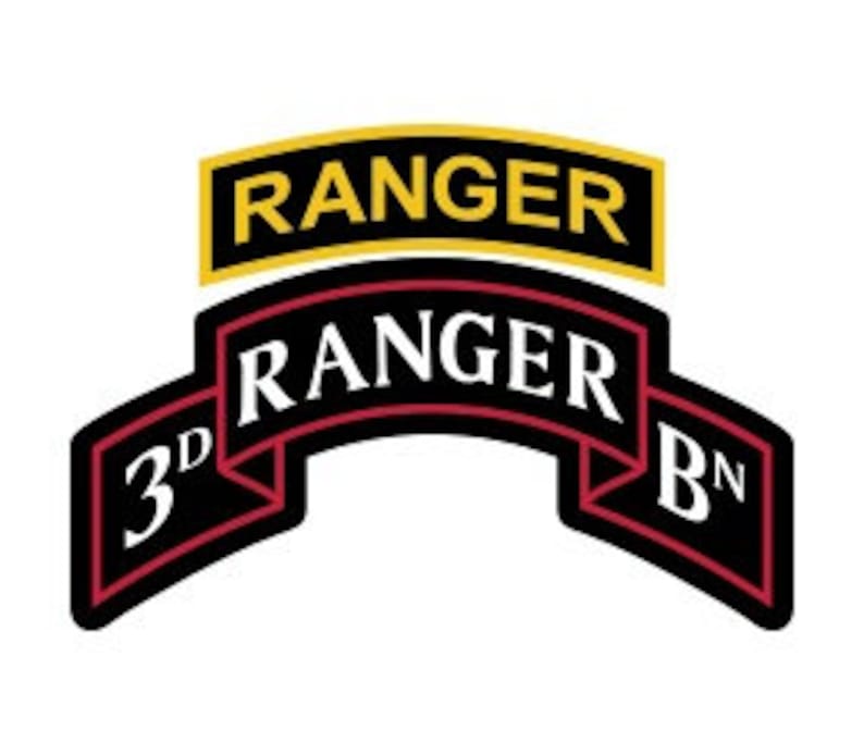 US Army 3rd Ranger Battalion Patch with Ranger Tab Vector | Etsy