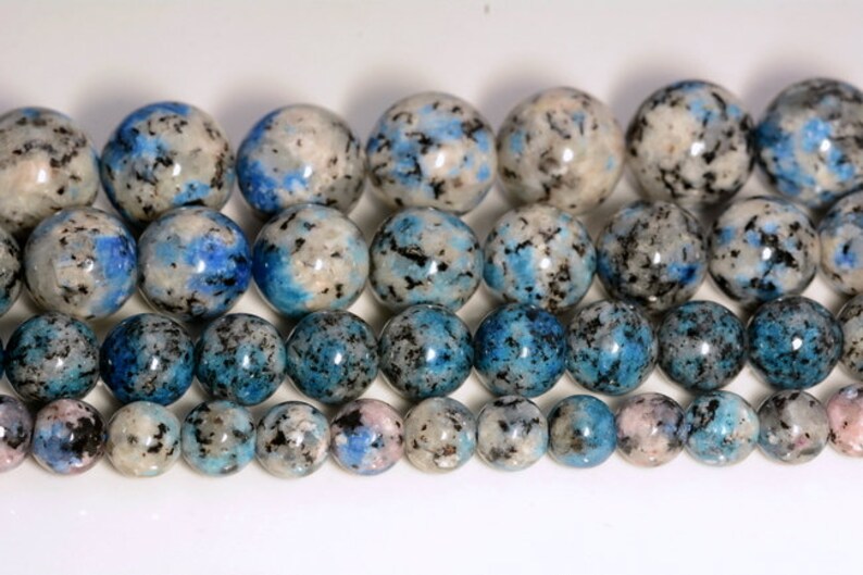 K2 Blue Granite Gemstone Blue 6mm 8mm 10mm 12mm Round Loose | Etsy