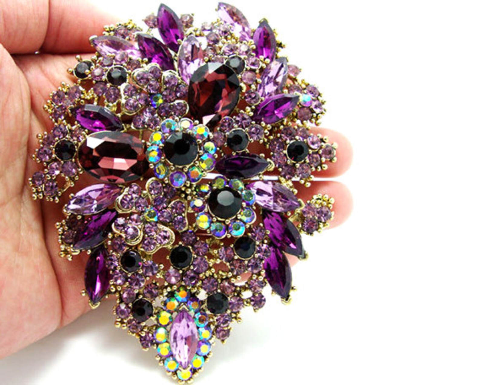 Huge Bridal Brooch Pin Brooches Bouquet Brooches | Etsy