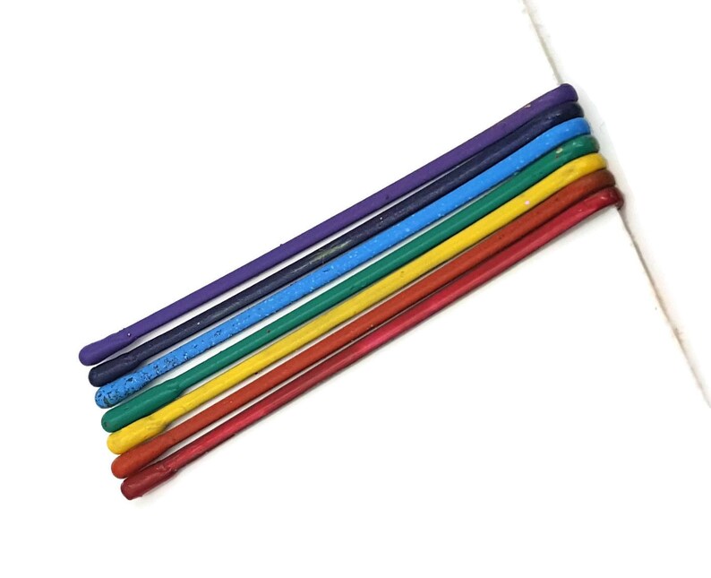 Rainbow bobby pins roygbiv colored bobby pins gay pride | Etsy