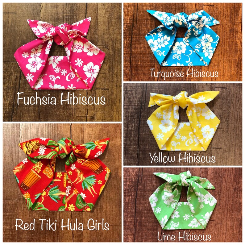 Tropical Hawaiian Tiki Miranda Retro Hair Wrap Wide Self Tie | Etsy