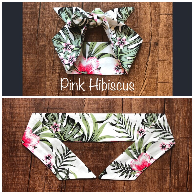 Tropical Hawaiian Tiki Miranda Retro Hair Wrap Wide Self Tie | Etsy