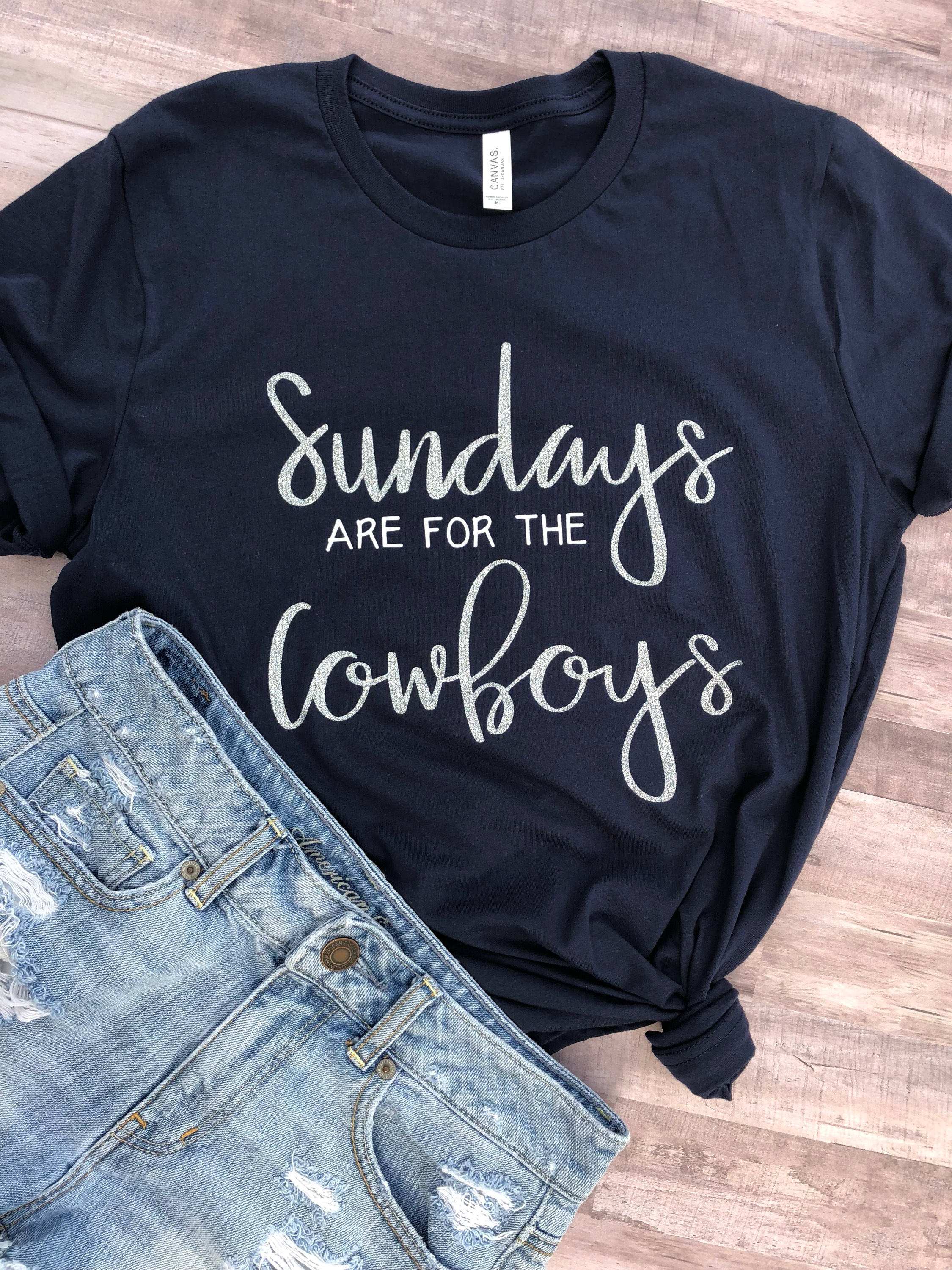 Sundays are for the Cowboys / Cowboys Football Shirt / Sunday | Etsy