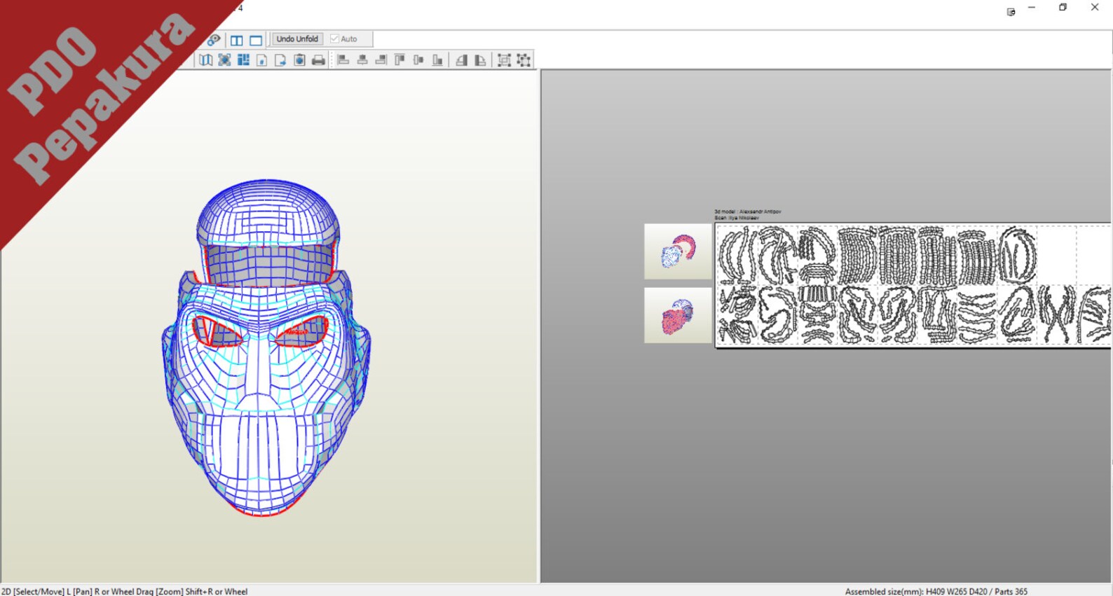 Deadshot Helmet/Mask Pepakura PDO | Etsy