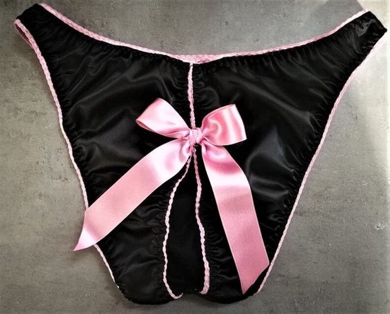 Little Space Ddlg Crotchless Panties Satijnlingerie Slipje Etsy