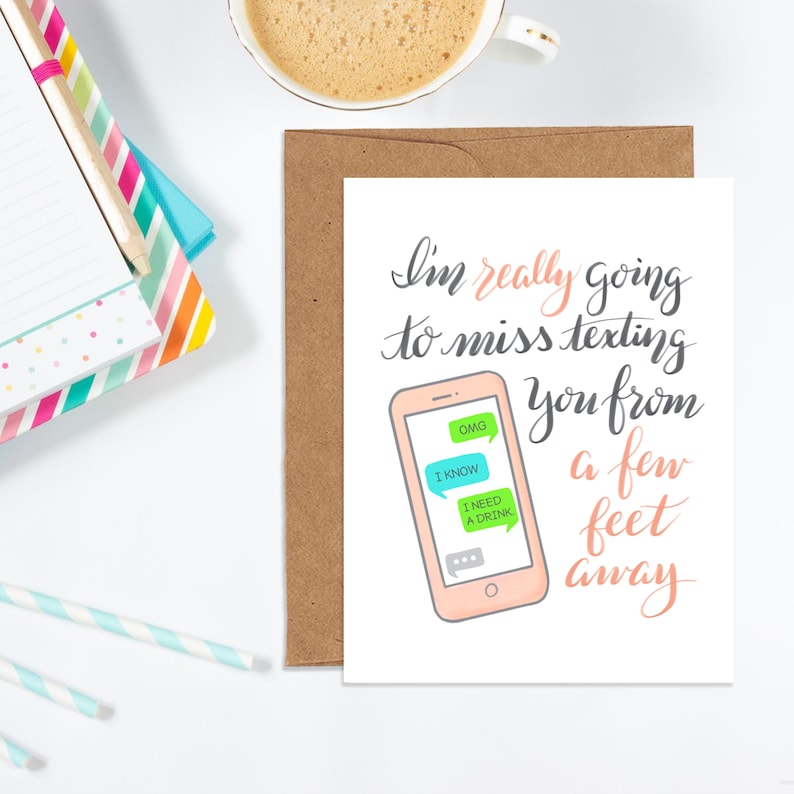 Coworker Goodbye Card Last Day Card Funny Goodbye Hand | Etsy