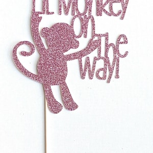 Monkey Cake Topper Baby Shower Cake Topper | Etsy