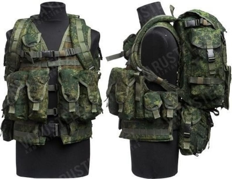 Russian Army tactical LBV modern 6SH117 assault vest pack | Etsy
