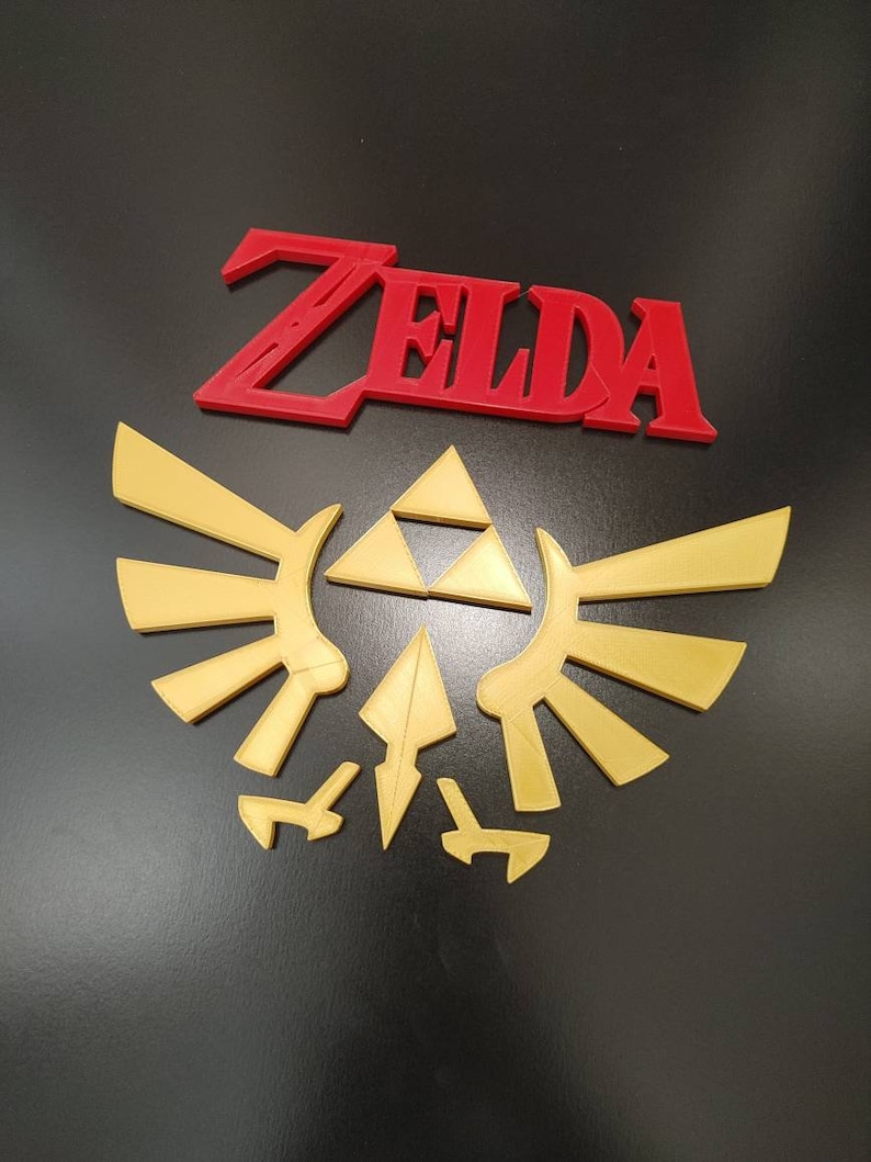 BIG Zelda Hyrule Video Game Logo Design 12 game room | Etsy