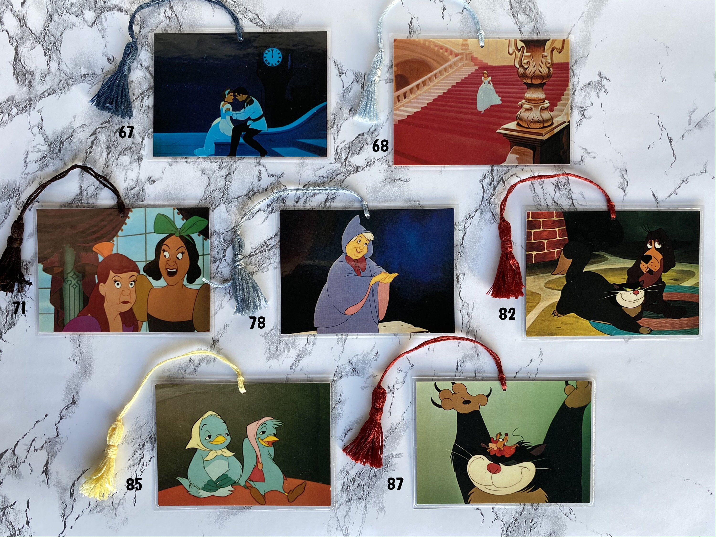 Cinderella Bookmarks Disney Gifts Upcycled Trading Cards | Etsy