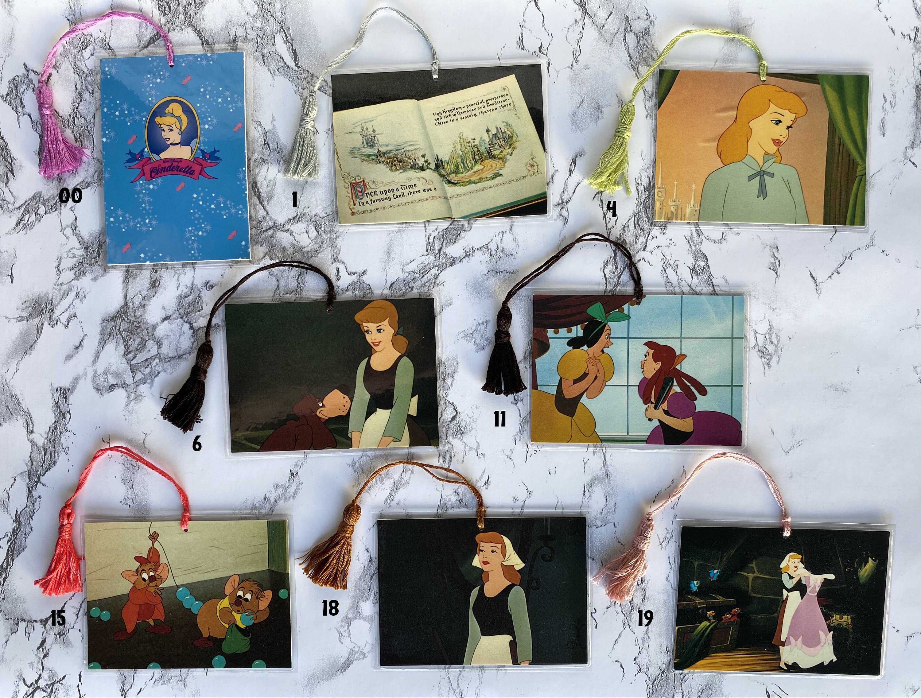Cinderella Bookmarks Disney Gifts Upcycled Trading Cards | Etsy