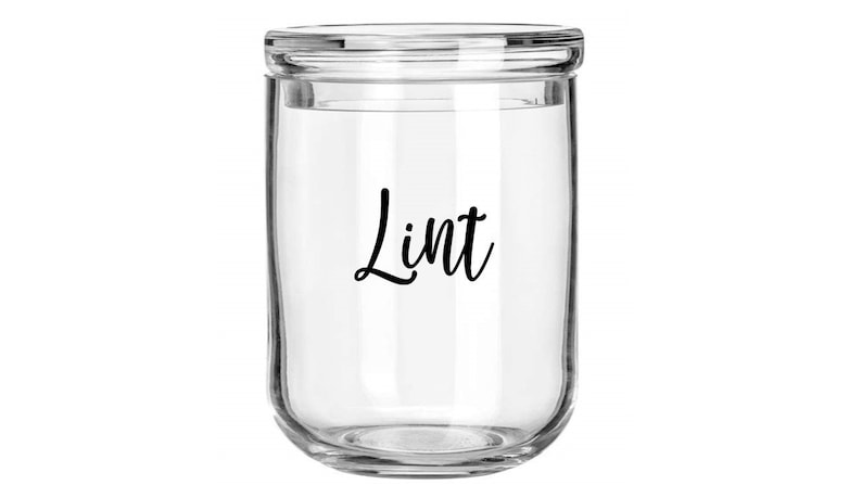 Lint Decal Label / Laundry Room Decor / Laundry Room | Etsy