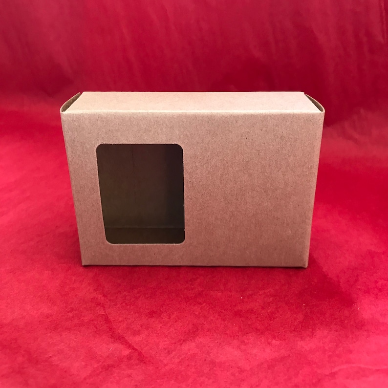 25-Kraft Window Boxes 100% Recyclable 2 9/16 x 3 | Etsy
