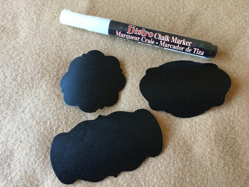 DIY Chalkboard Vinyl Sticker Kit-Chalkboard Stickers-White | Etsy