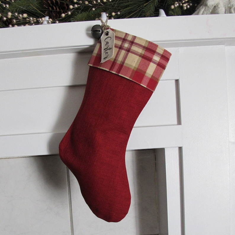 Choose 1 Christmas stocking farmhouse Christmas country | Etsy