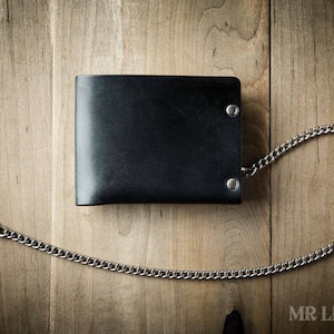 Leather Coin Wallet with Chain Coin Wallet Change | Etsy