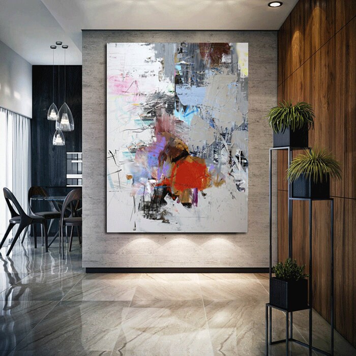 XL Abstract Painting / Original Palette Knife Painting. / | Etsy