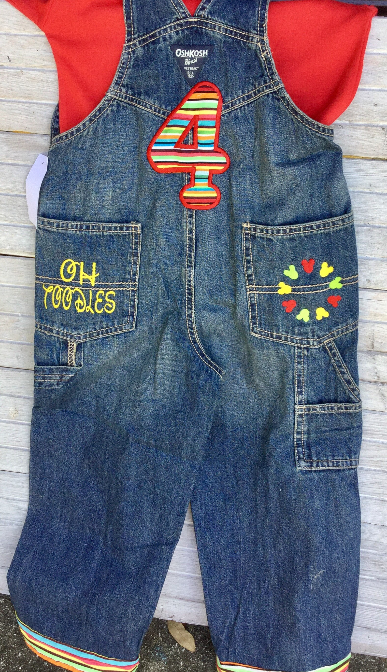 MICKEY MOUSE BIRTHDAY Personalized Overalls 1st 2nd 3rd 4th | Etsy