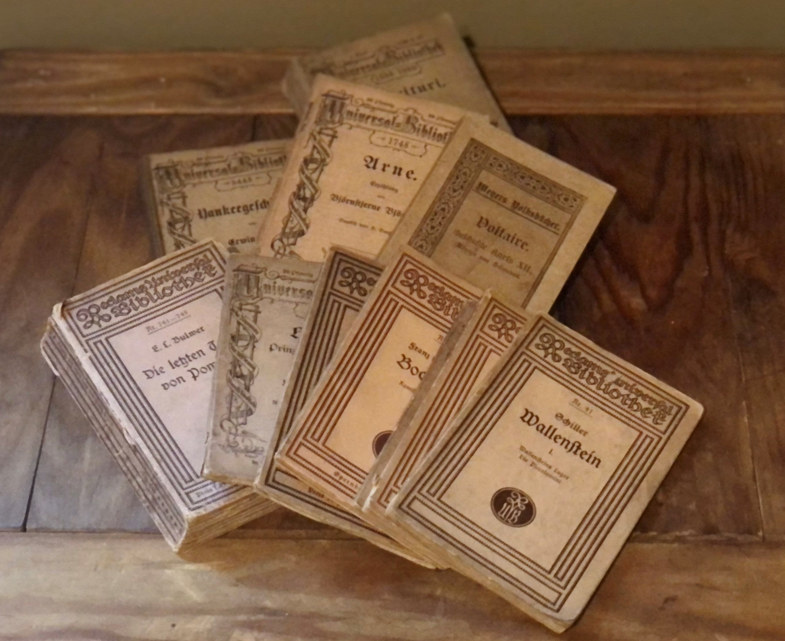 Colección de libros de bolsillo antiguo alemán Colección | Etsy