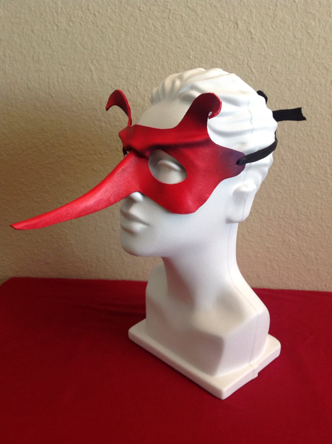 Hand Made Leather Imp Mask | Etsy