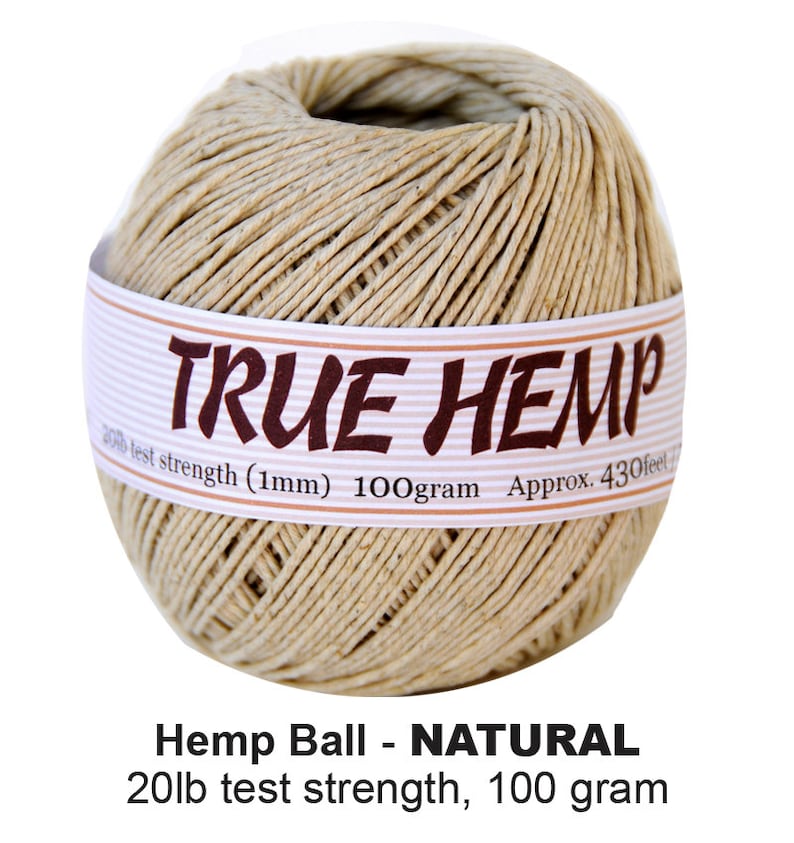 Package of 12 TRUE HEMP Balls Natural Color Hemp Cord 20lb | Etsy