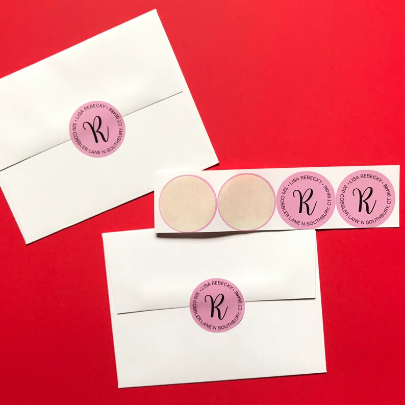 Custom Return Address Stickers Pick your color Sticker | Etsy