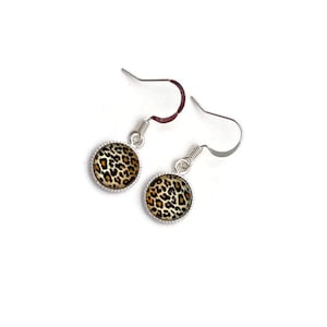 Cheetah Earrings Leopard Earrings Animal Print Earrings Big | Etsy