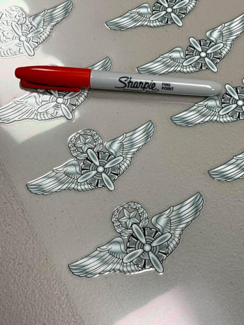 Flight Engineer Wings Decal Master USAF Full Color FE | Etsy