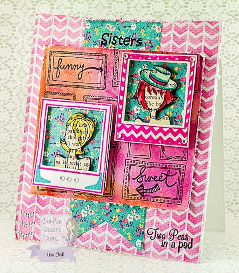 Handmade Sisters Card | Etsy